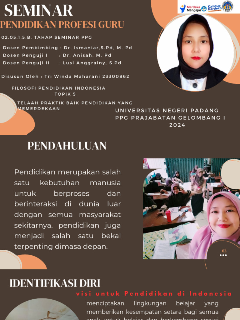 Presentation Seminar Proposal Estetik Cokelat Krem | PDF