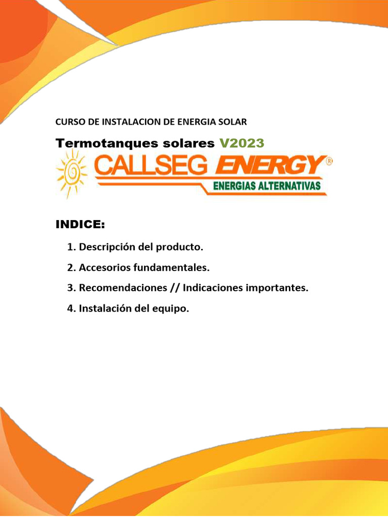 Manual Termotanques | PDF