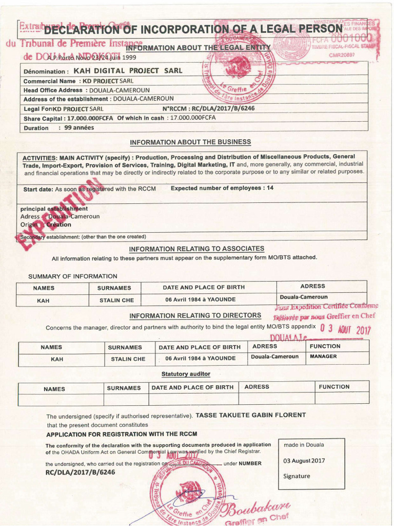 Declaration - de - Constitution (2) en | PDF