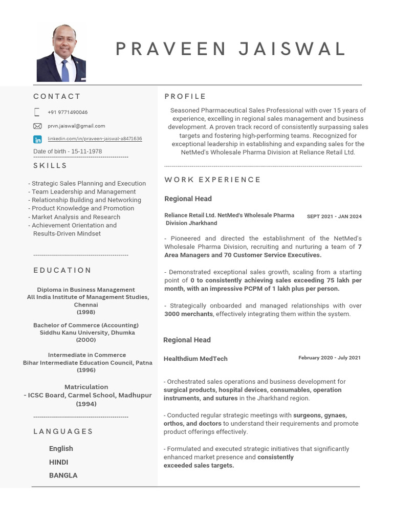 Praveen Jaiswal Resume (2) | PDF