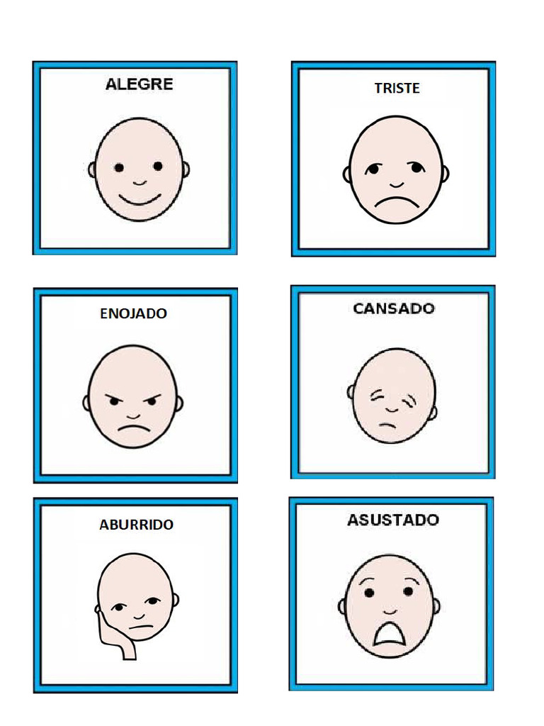 Pictogramas Emociones | PDF