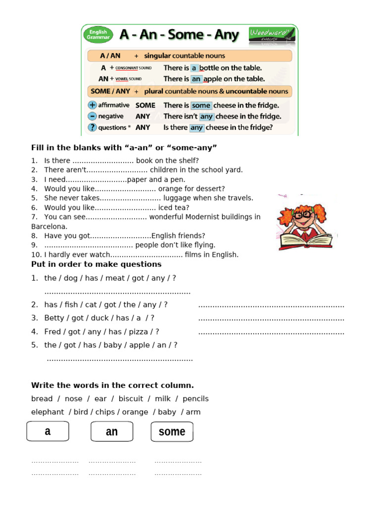 A An Some Any | PDF
