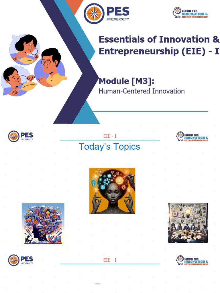 Essentials of Innovation & Entrepreneurship (EIE) - I: Module (M3) | PDF