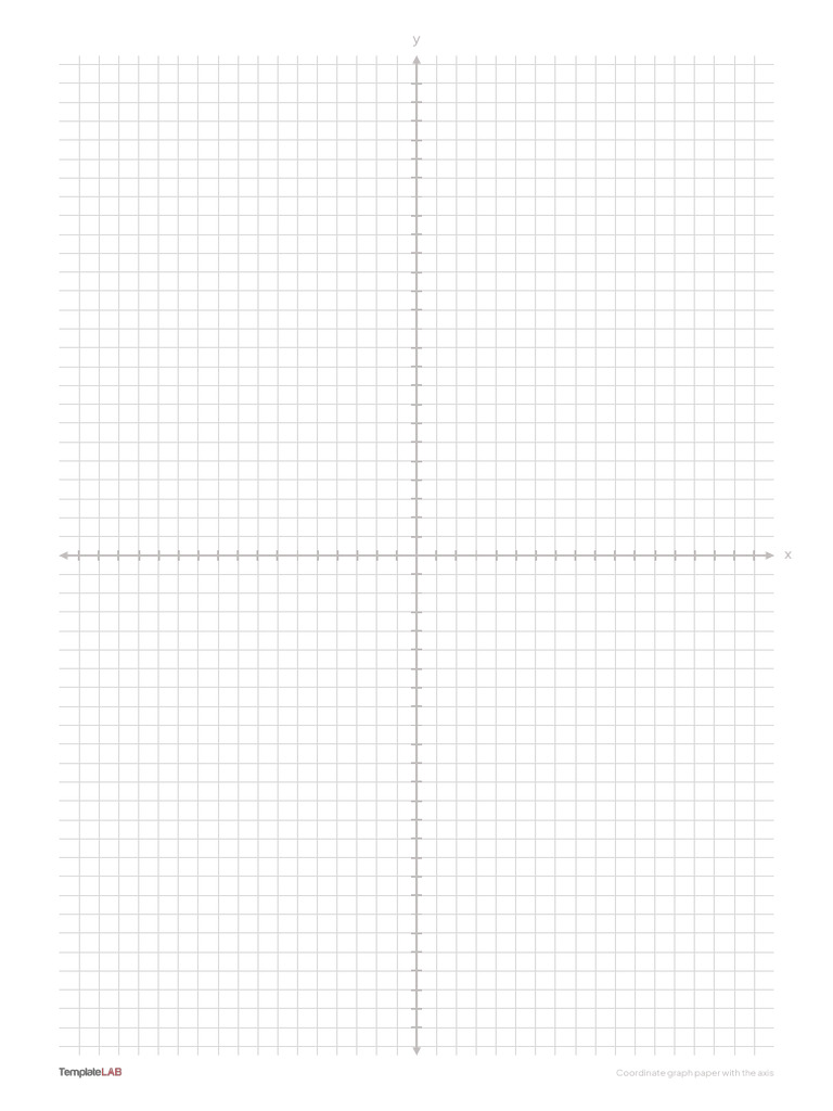 Coordinate Graph Paper With The Axis A4 | PDF