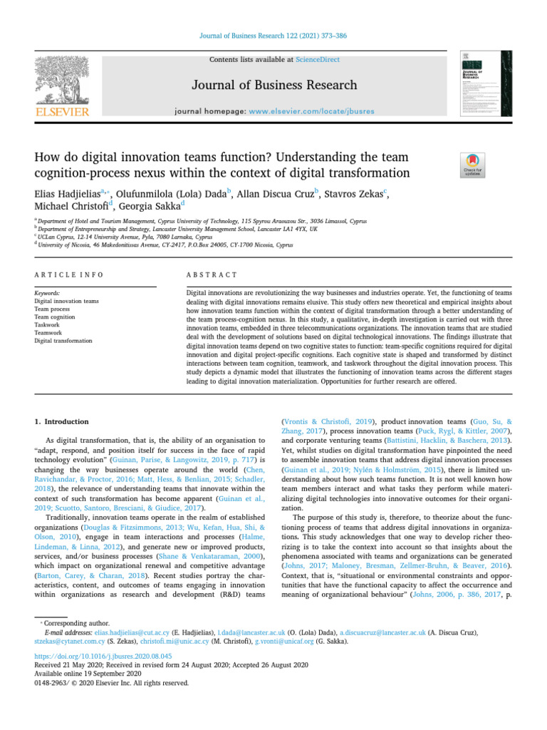 How Do Digital Innovation Teams Function - Understanding The Team ...