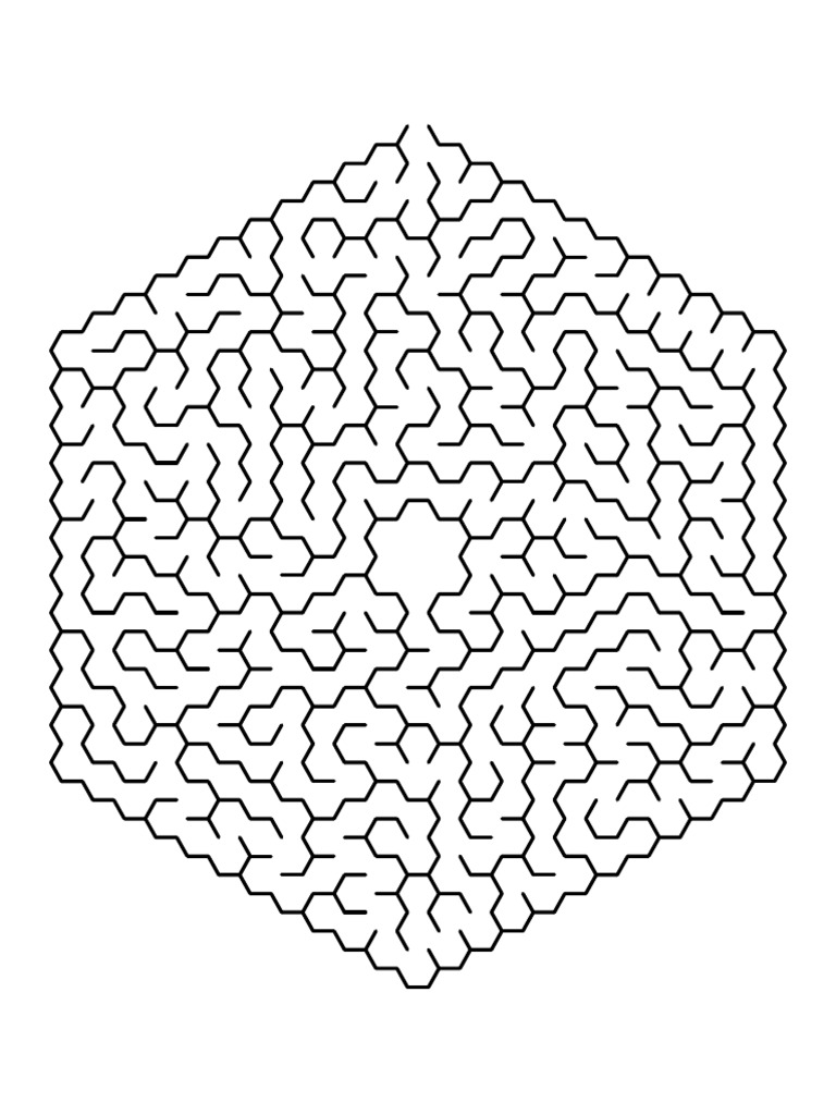 Hexagonal Sigma Maze With 12 Cells Side | PDF