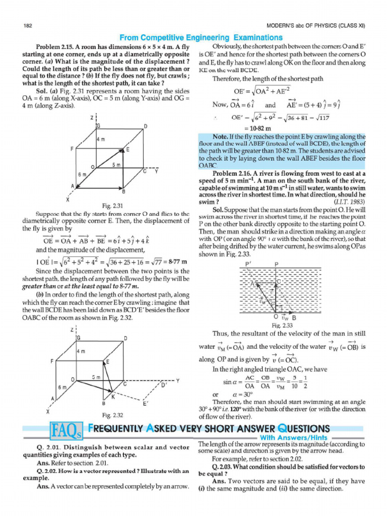 Qns On Vectors | PDF