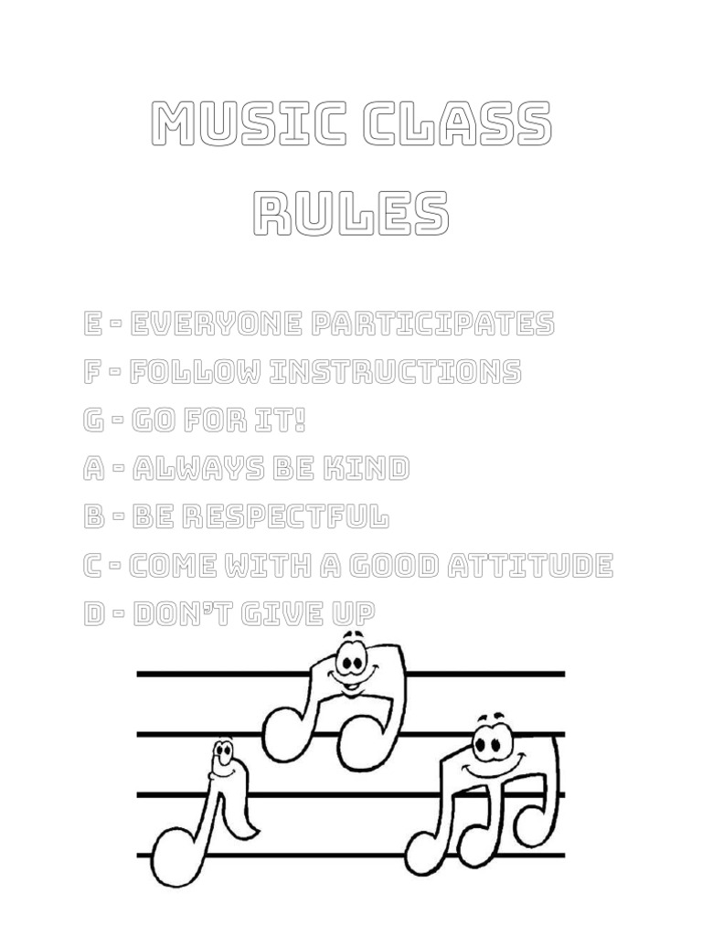 Music Class Rules | PDF