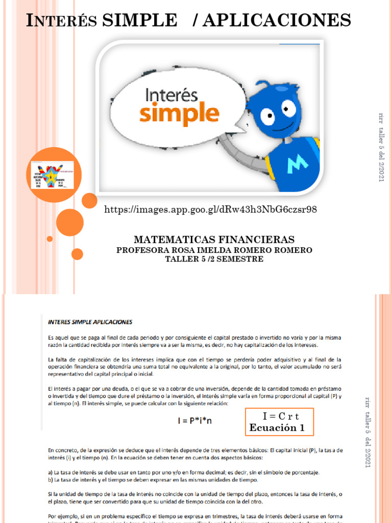 Resumen de Interes Simple y Compuesto | PDF