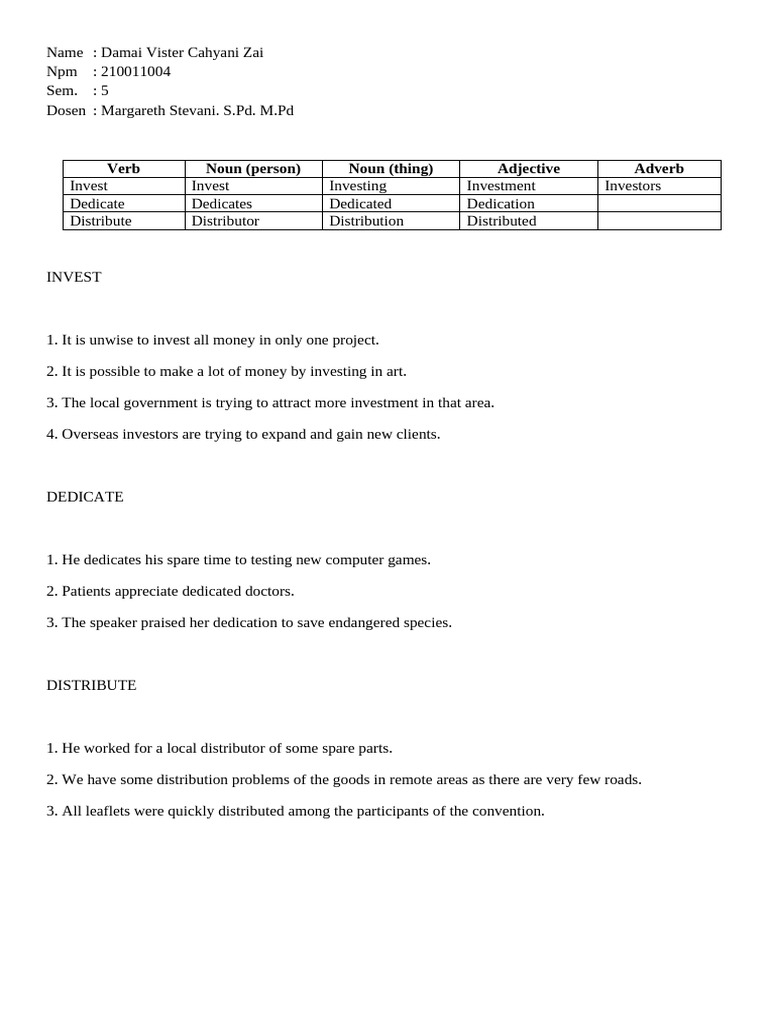 Morphology Sentence | PDF