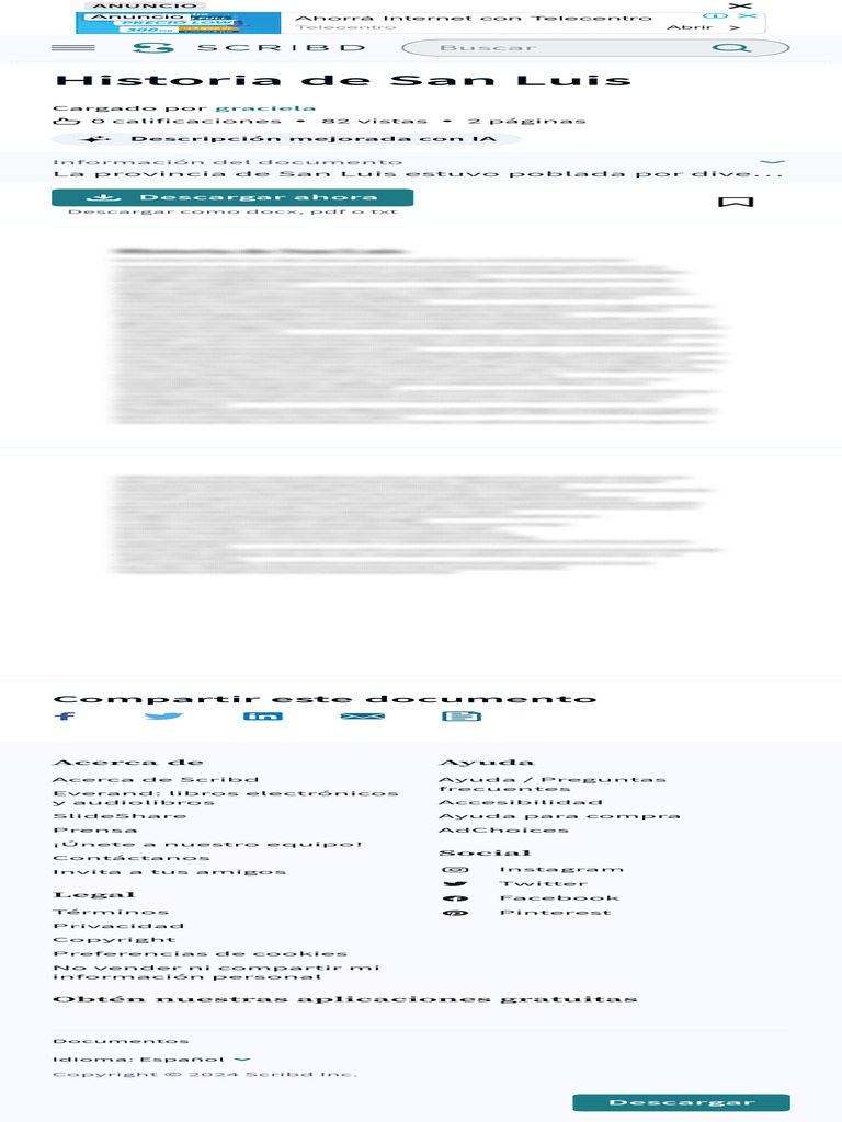 Historia de San Luis PDF Gente Indígena America Latina | PDF