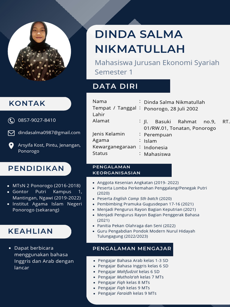 CV Dinda | PDF