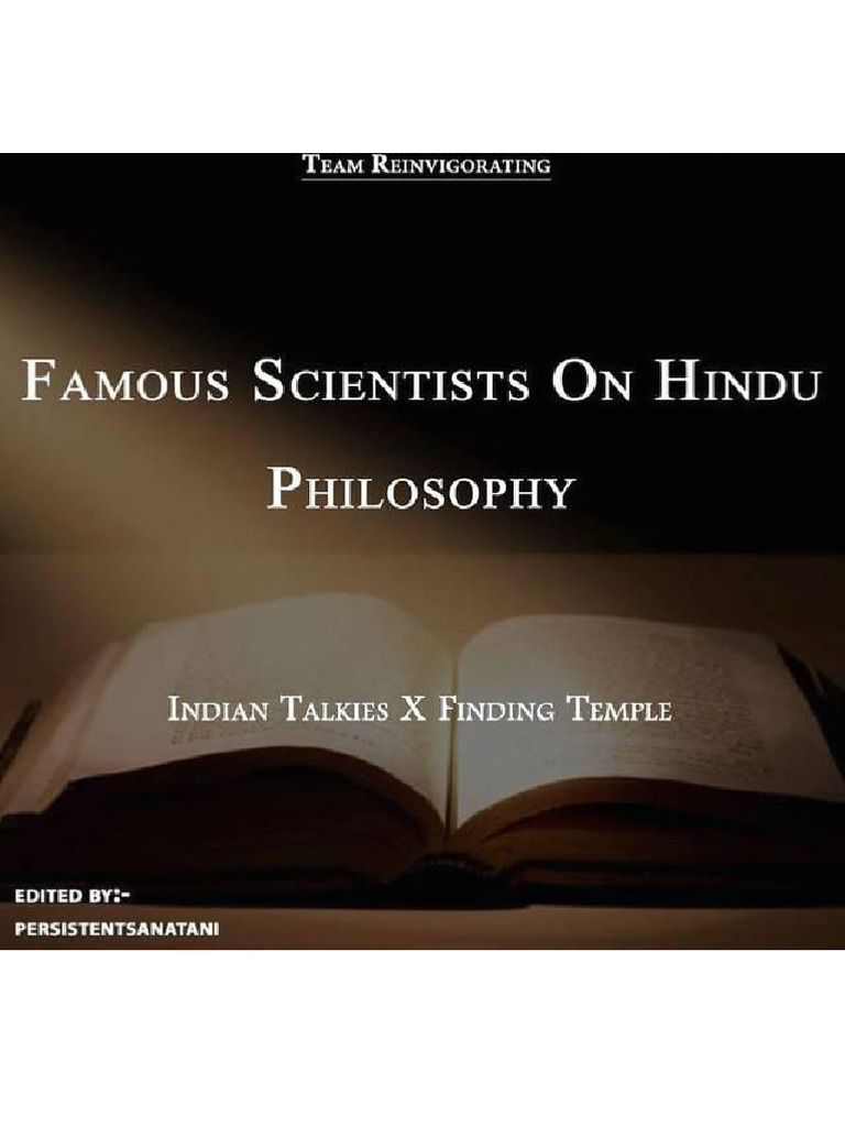 Famous Scientists On Hindu Philosophy | PDF