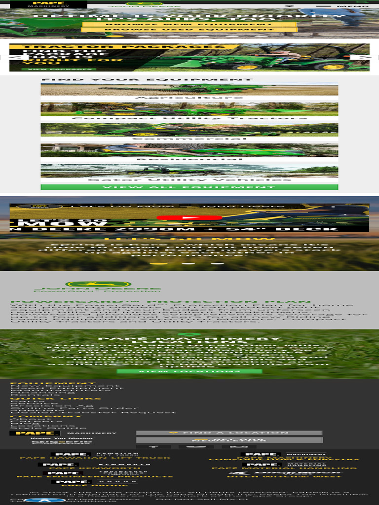 Agriculture & Turf Equipment & Services Papé Machinery | PDF | Mower ...