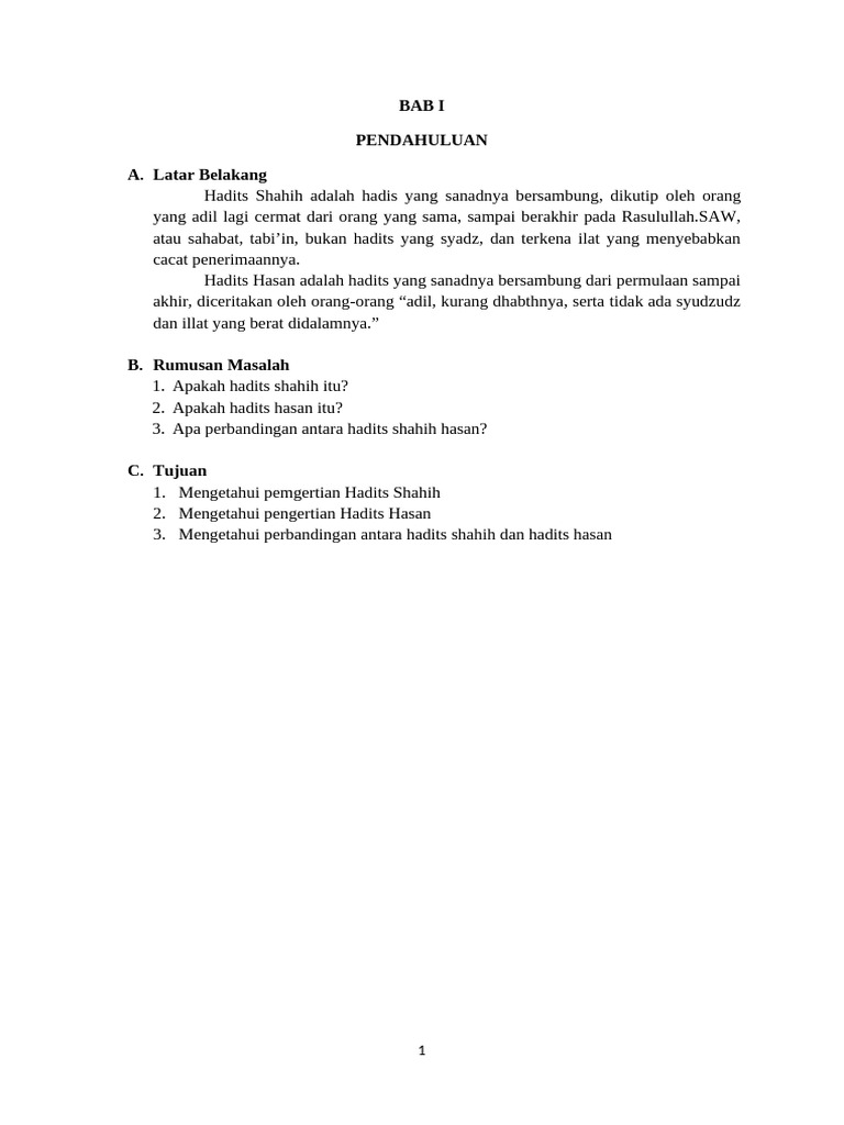 Hadis Shahih Dan Hasan | PDF | Hadith | Abrahamic Religions