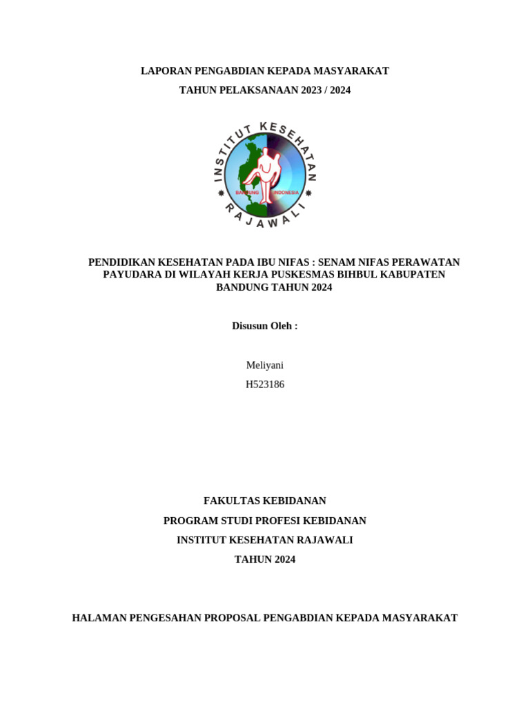 Proposal PKM Bu Meliyani Sudah Revisi | PDF