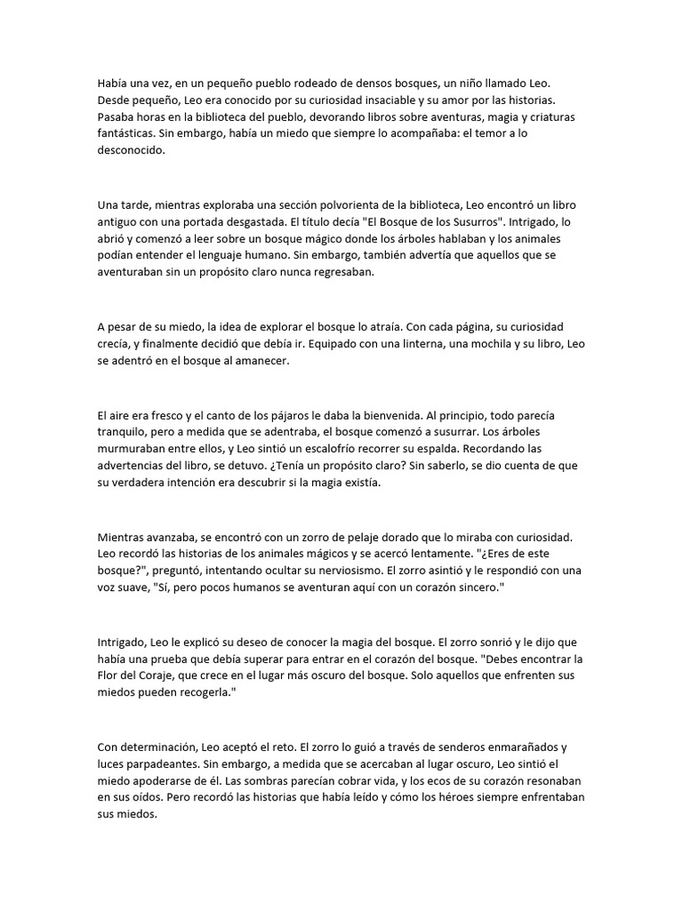 Había Una Vez | PDF | Valor