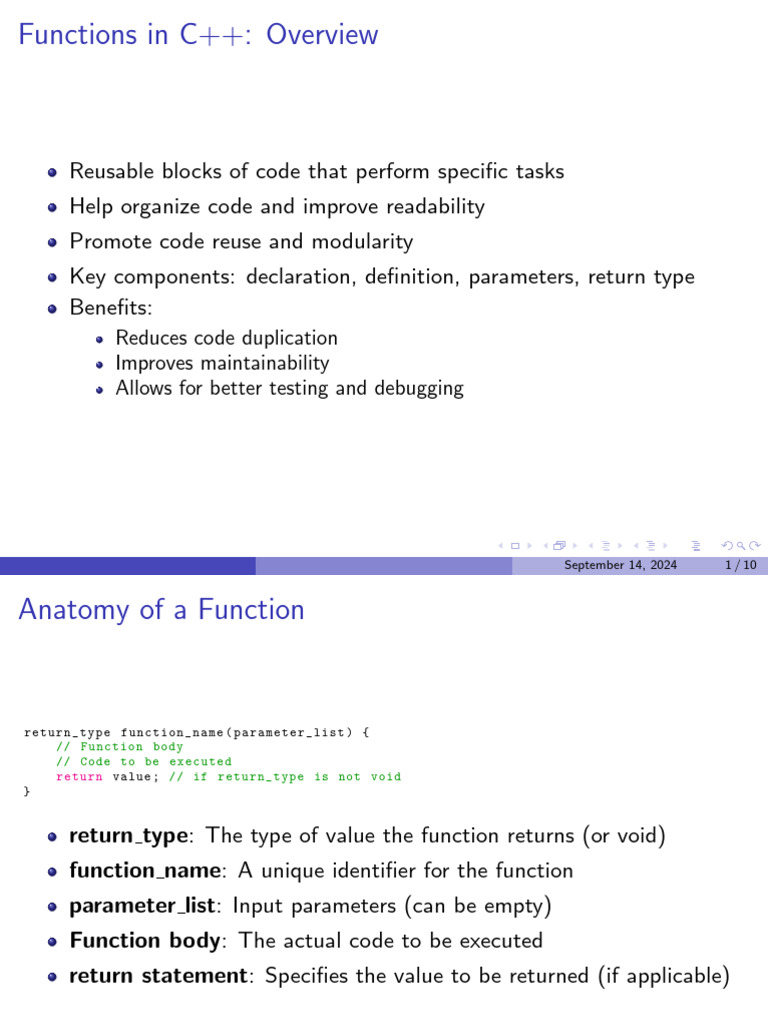 CPP Functions | PDF CPP Functions | PDF