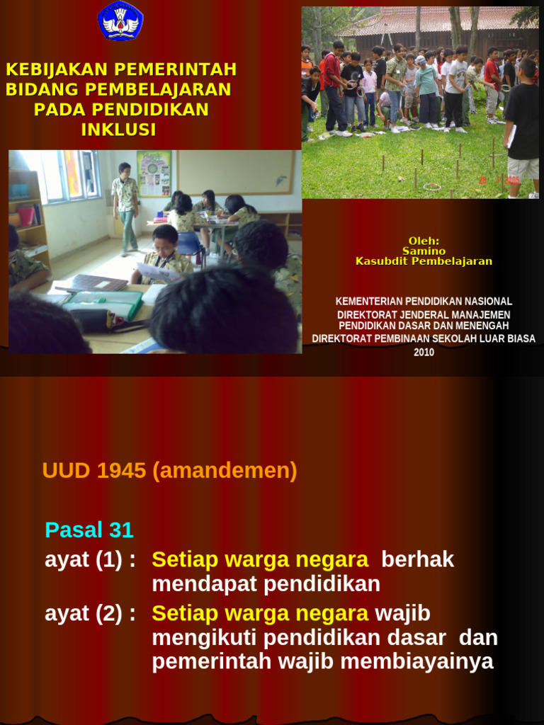 Pasal - Pasal Inklusi | PDF