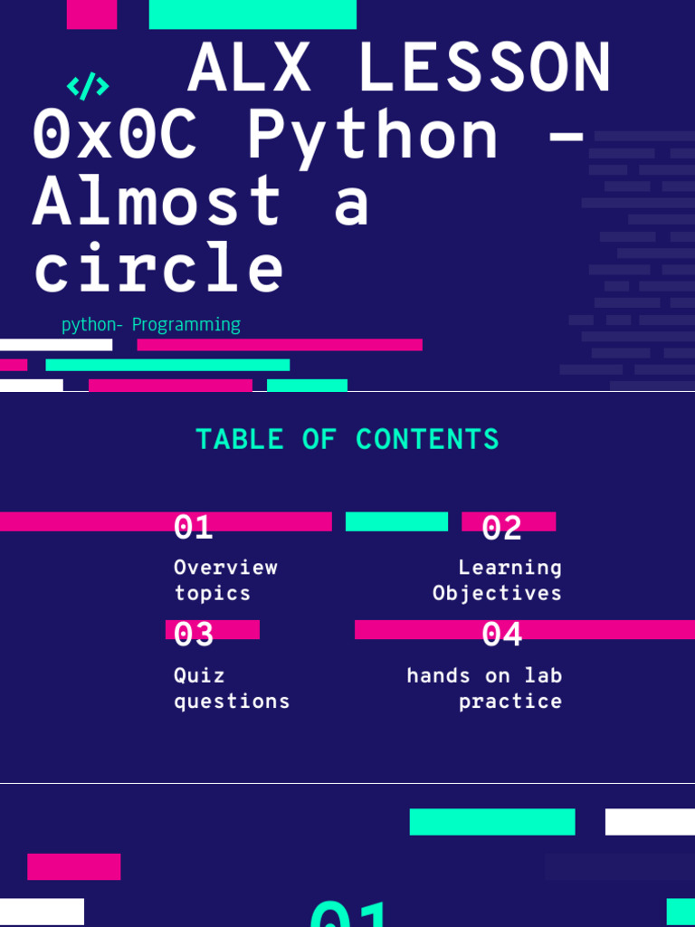 0x0C Python - Almost A Circle | PDF