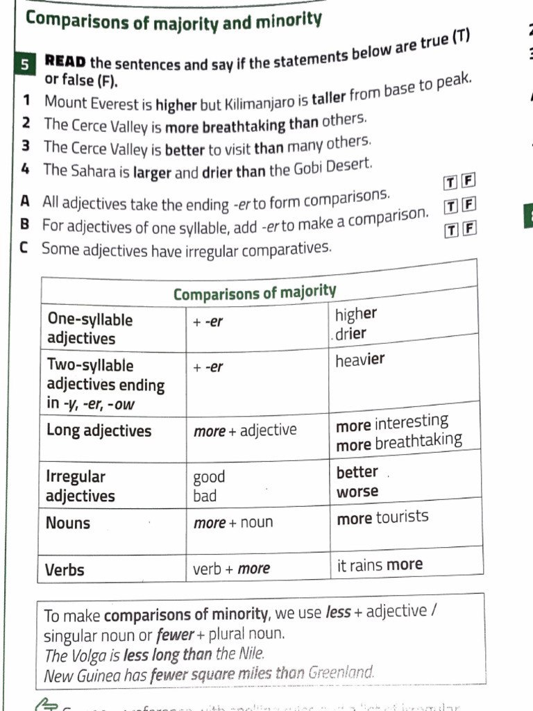 Comparatives 1 | PDF