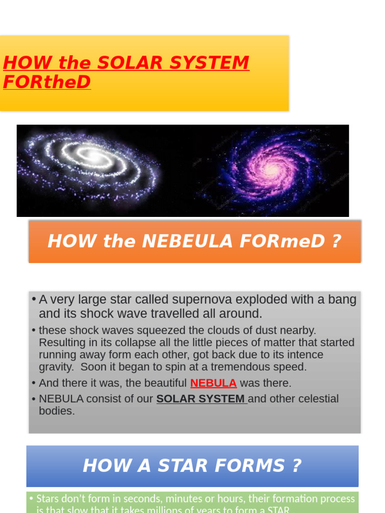 How The Solar System Formed | PDF