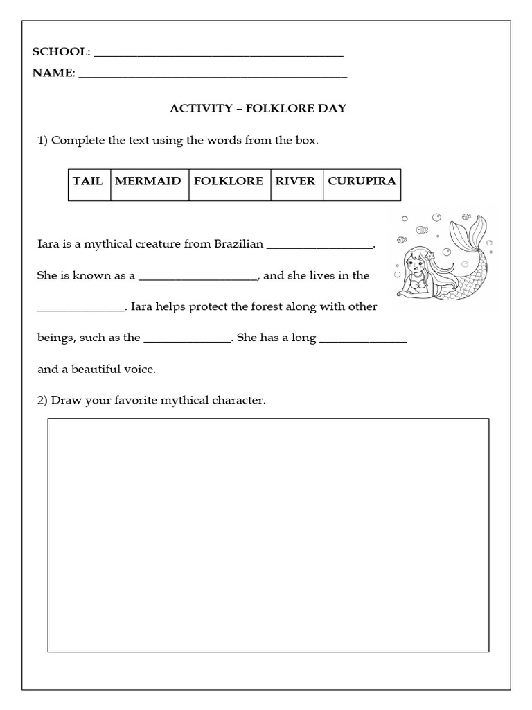 Folklore Activities | PDF