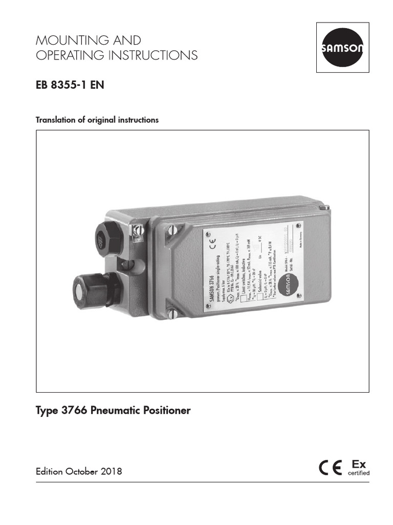 Samson Positioner 3766 | PDF