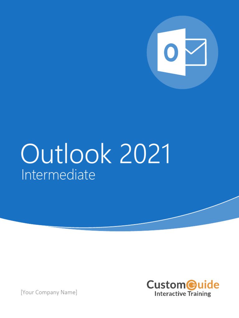 Outlook 2021 Intermediate Student Guide Eval | PDF