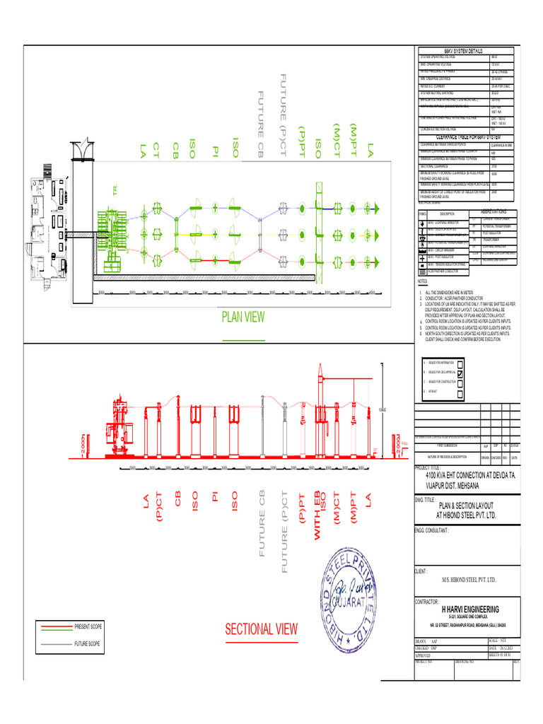Hibond Steel Pvt. Ltd. Switchyard Drawing and Docs | PDF