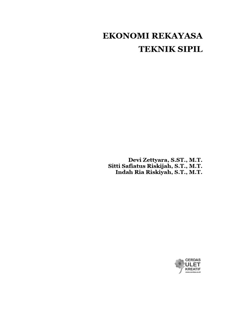 Ekonomi Rekayasa Teknik Sipil Devi Zettyara DKK | PDF