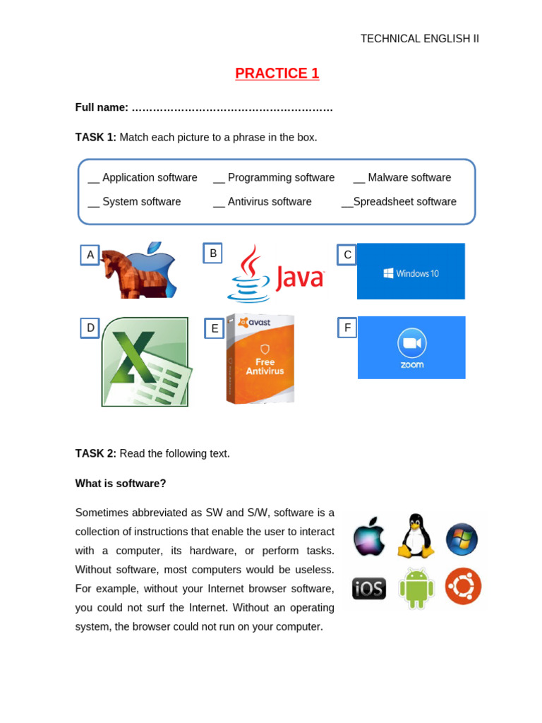 Technical English Ii Practice 1 | PDF