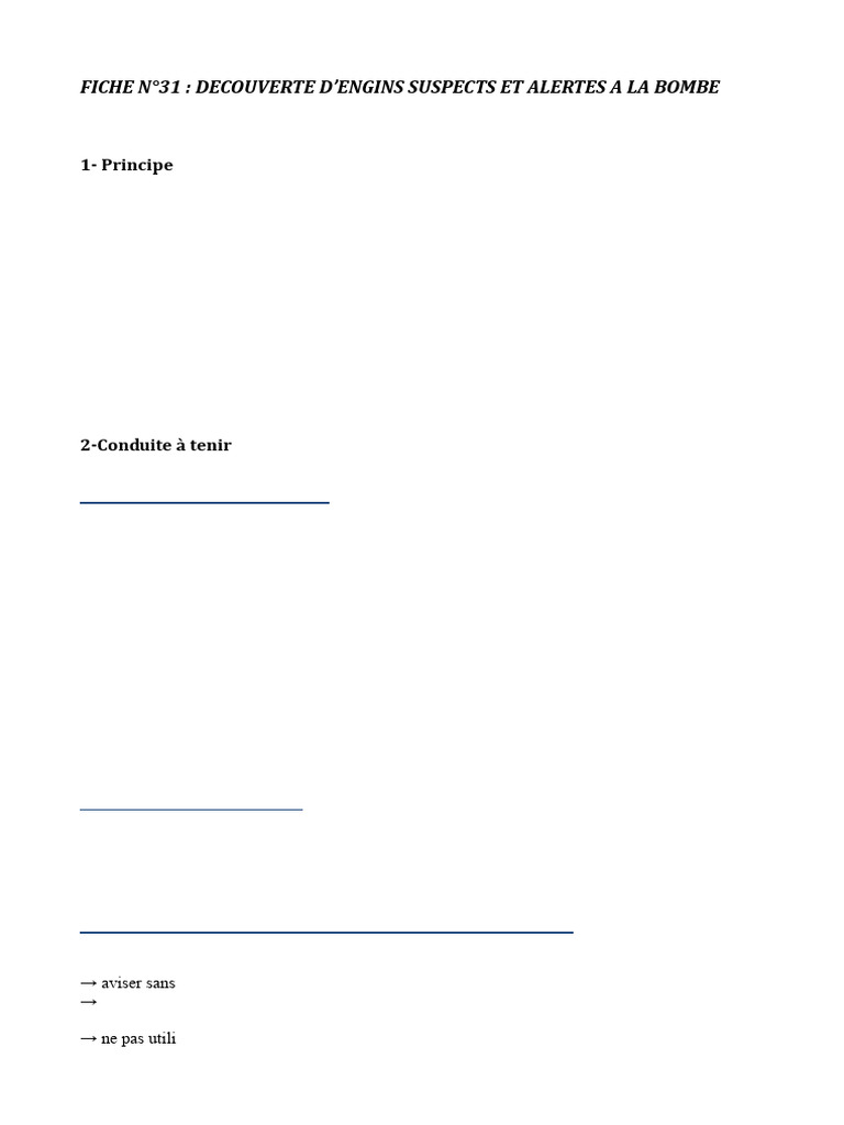 Alerte A La Bombe | PDF