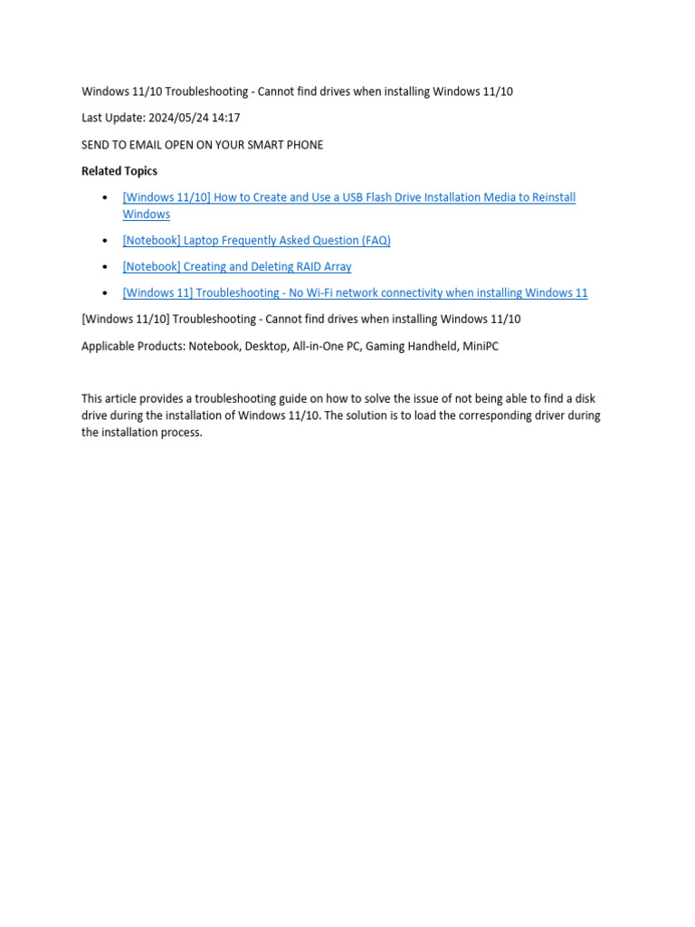 Windows 11 ASUS RST Driver | PDF
