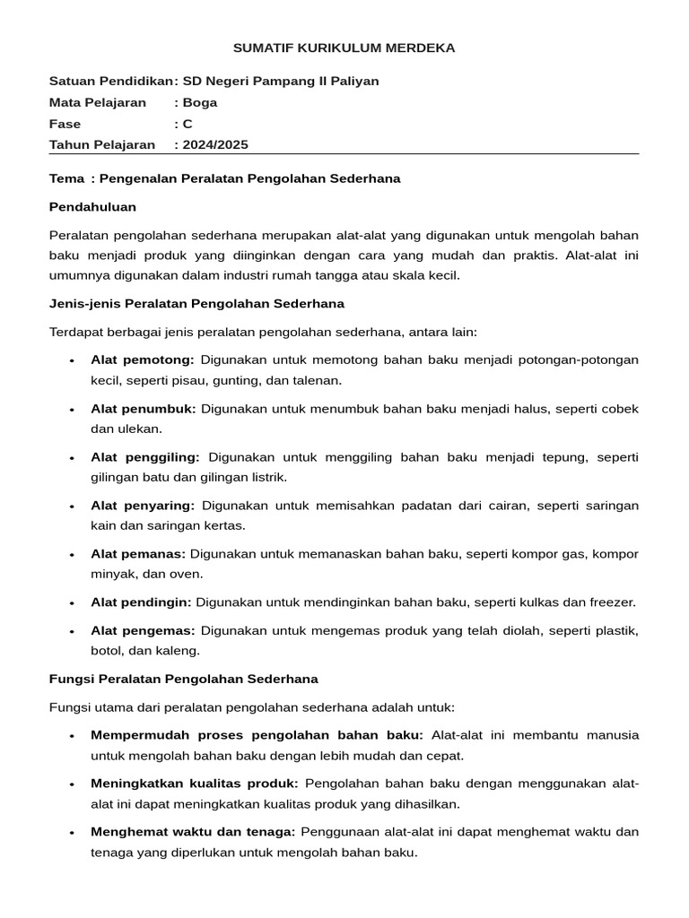 Sumatif 1 | PDF