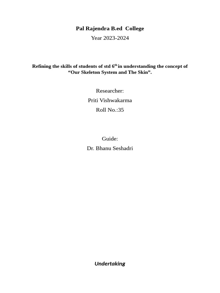 Pal Rajendra Action Research | PDF