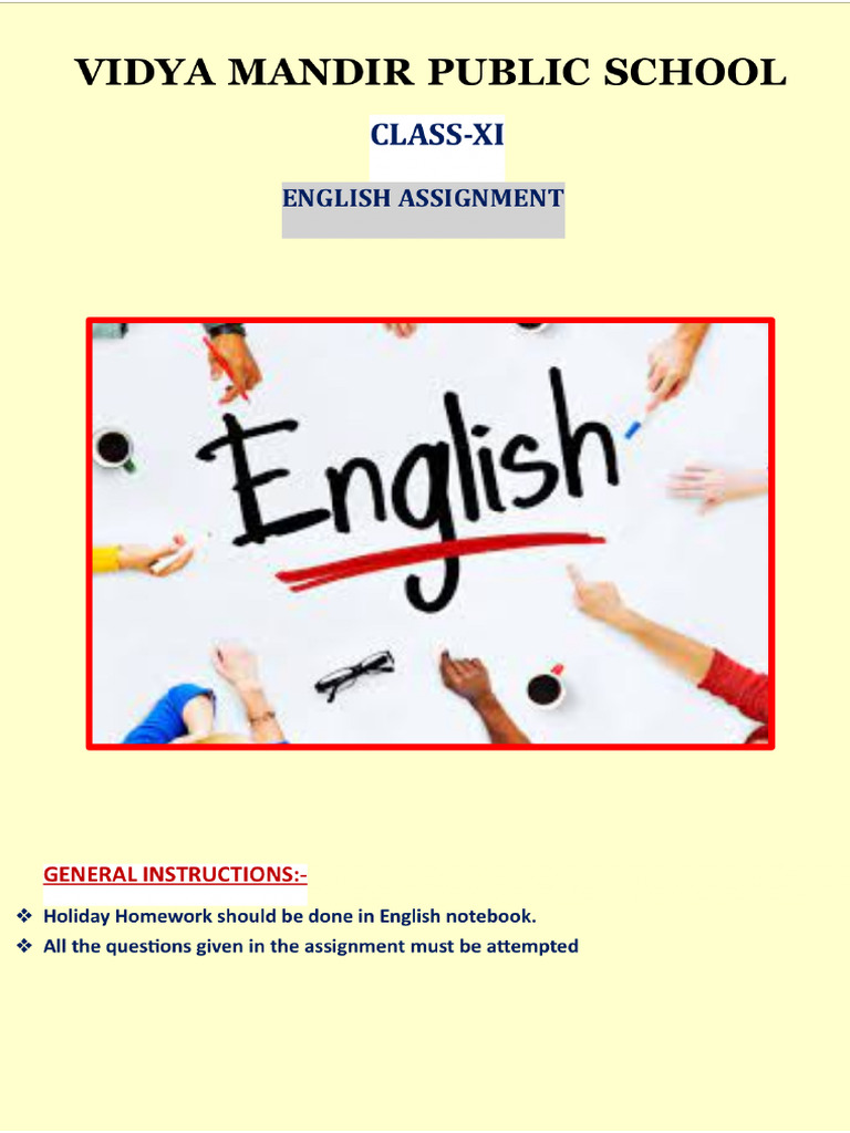 Xi Assignment 2024 (English) | PDF