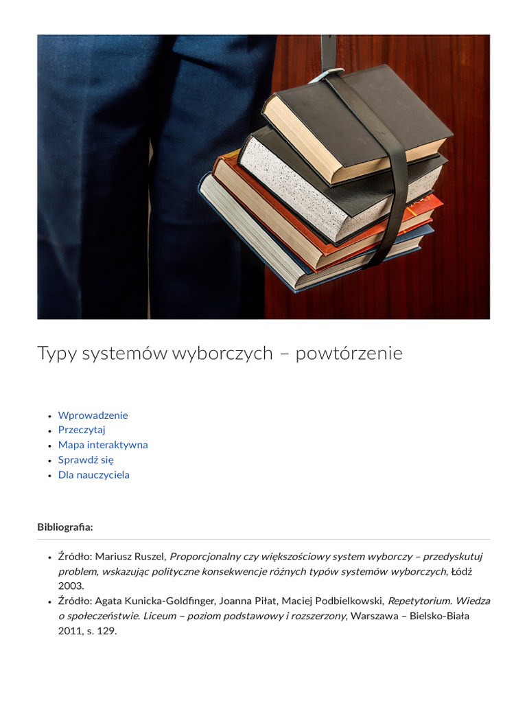 Typy Systemow Wyborczych Powtorzenie | PDF