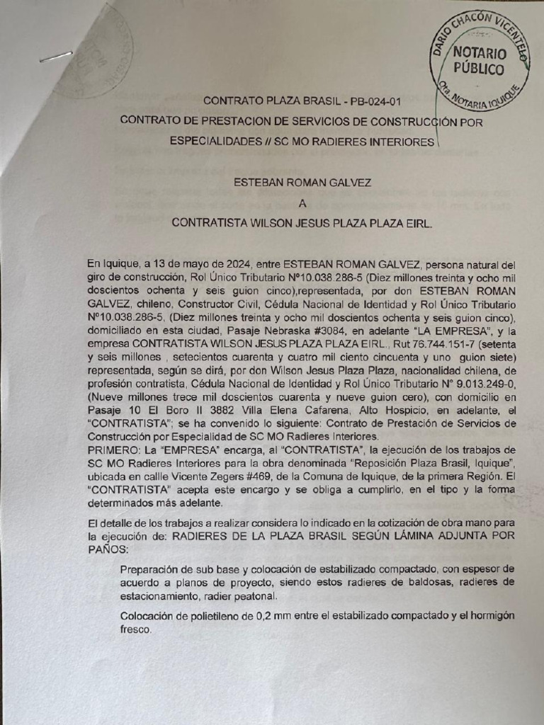 Contrato Wilson Plaza Plaza Brasil Notarial | PDF