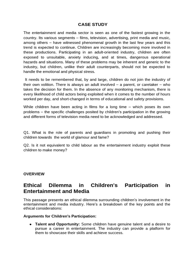 Media Case Study | PDF