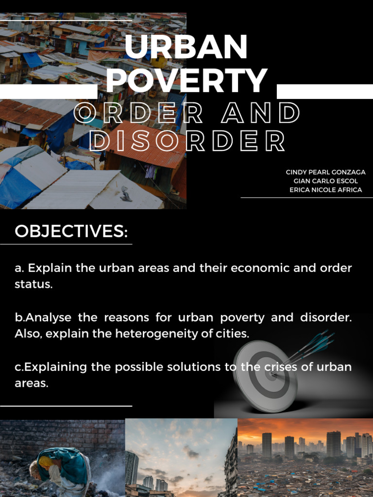 Urban Poverty and Disorder | PDF