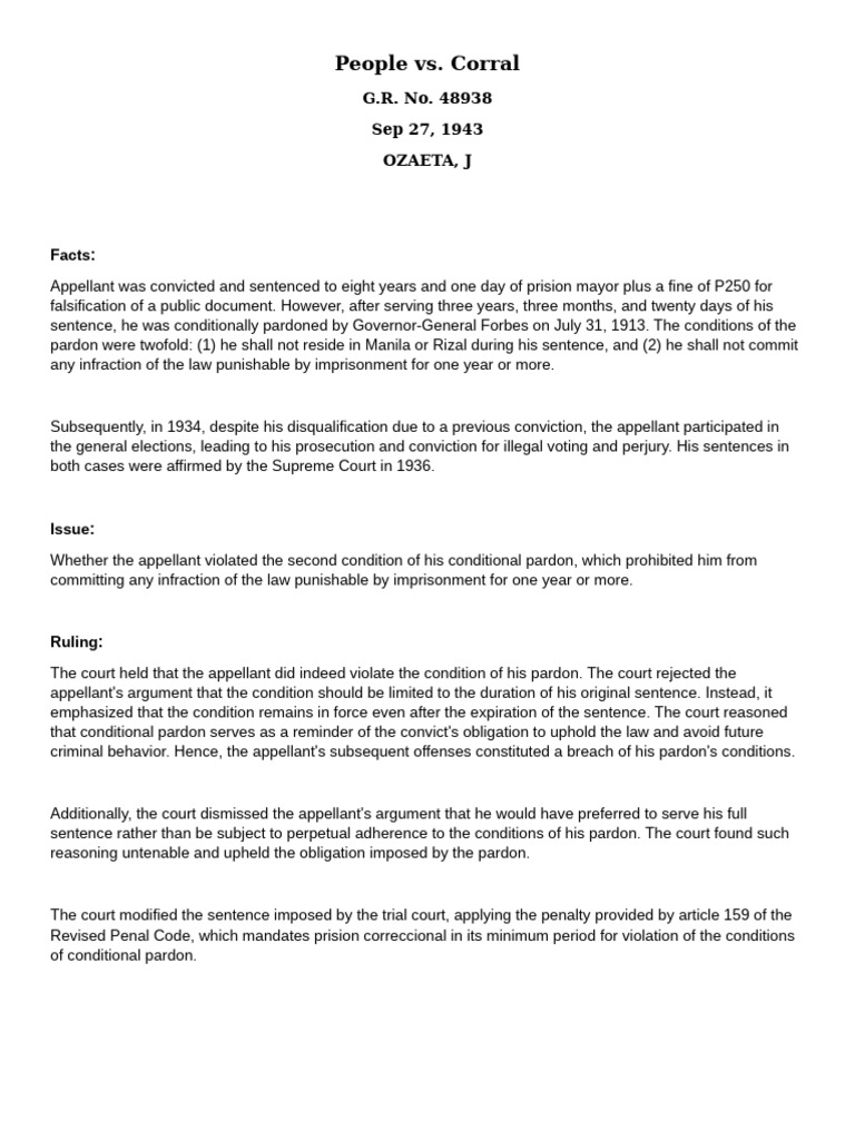 People vs. Corral Article 159 | PDF