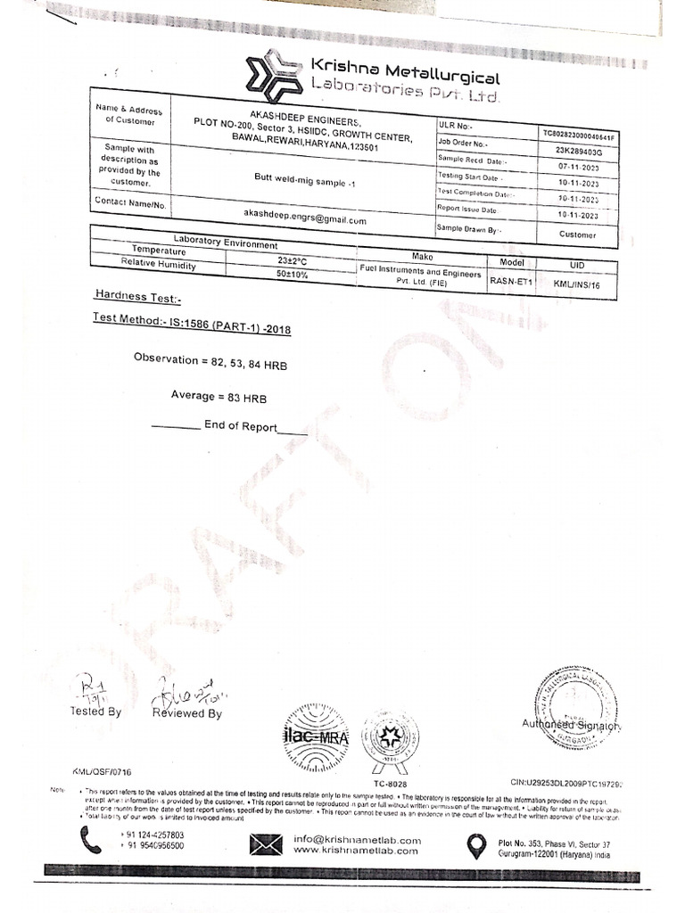 Mig Sample One | PDF