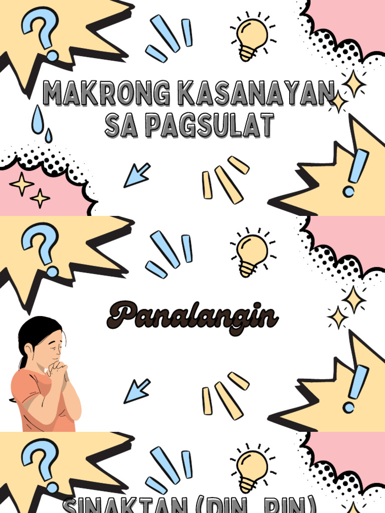 Makrong Kasanayan Sa Pagsulat | PDF