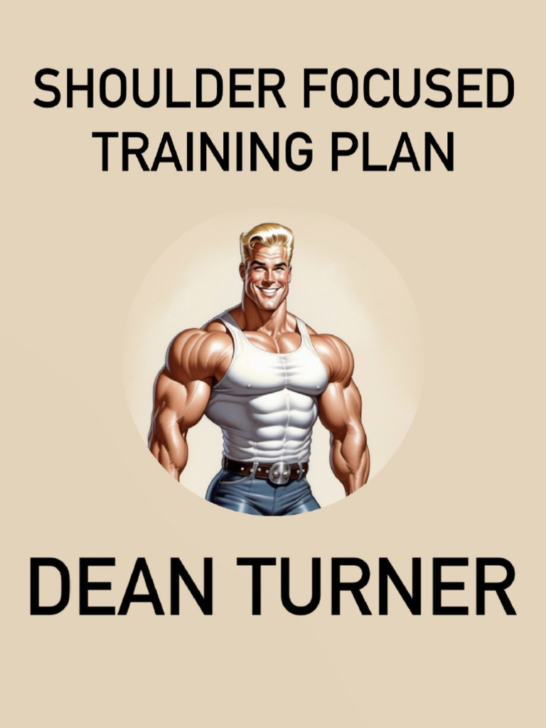 Shoulder Training Plan Pdf