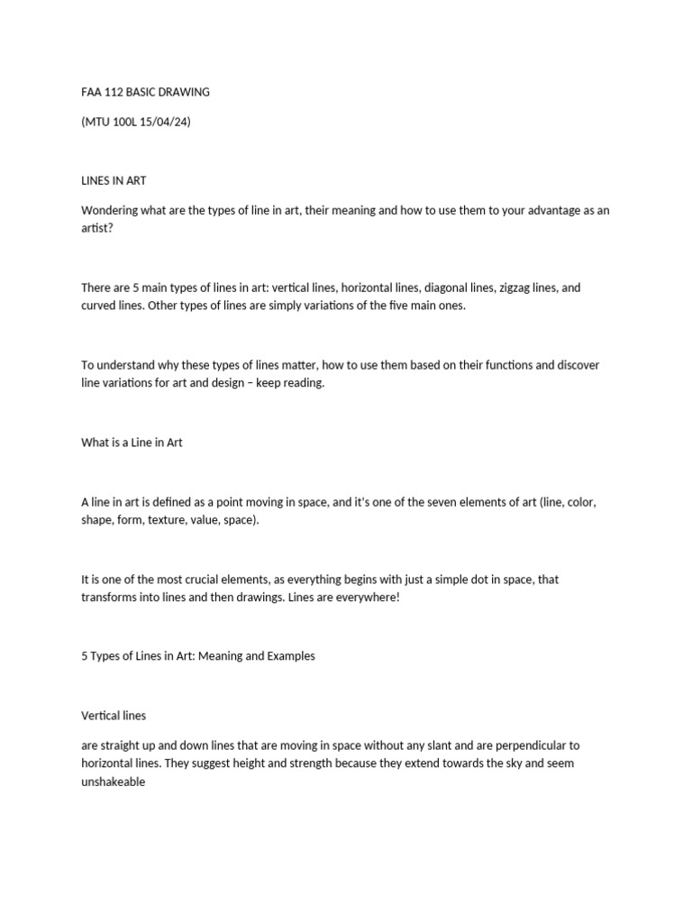 Basic Drawing 2 | PDF