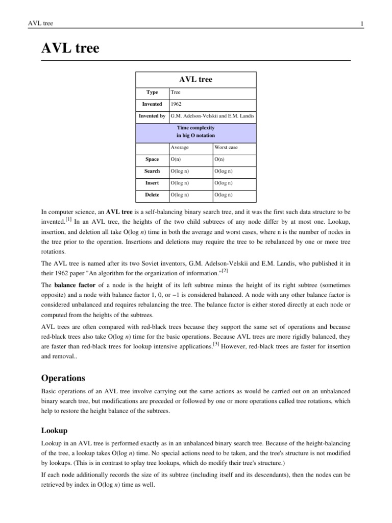 AVL | PDF | Algorithms And Data Structures | Computer Data