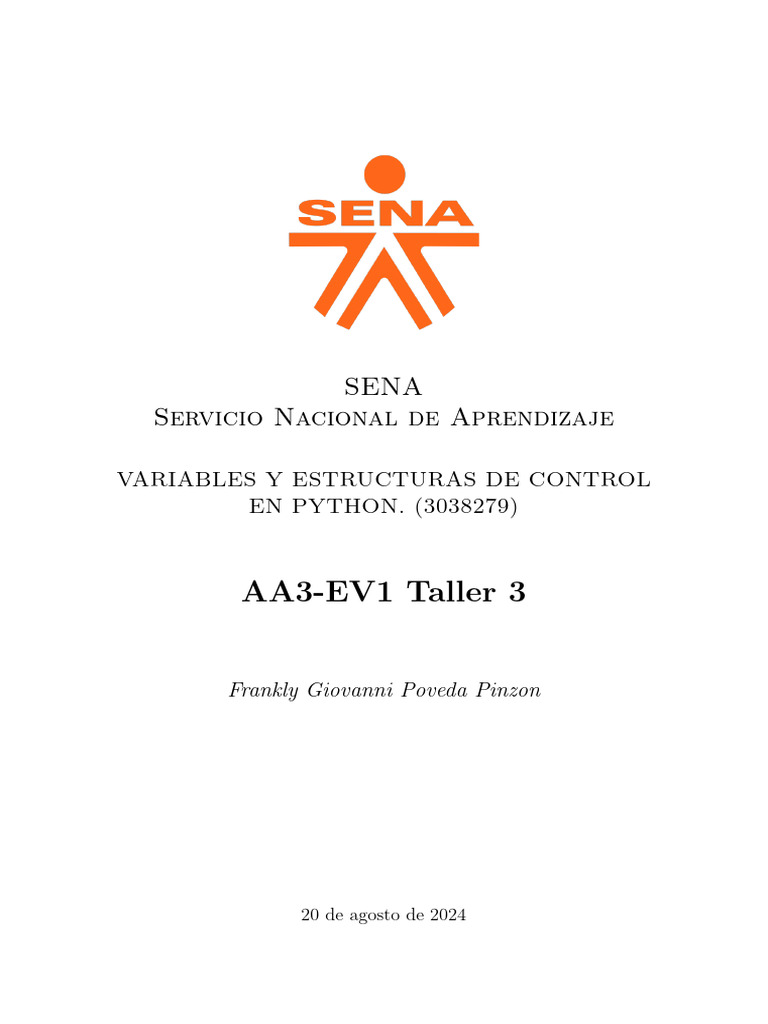 AA3-EV1 Taller 3 | PDF