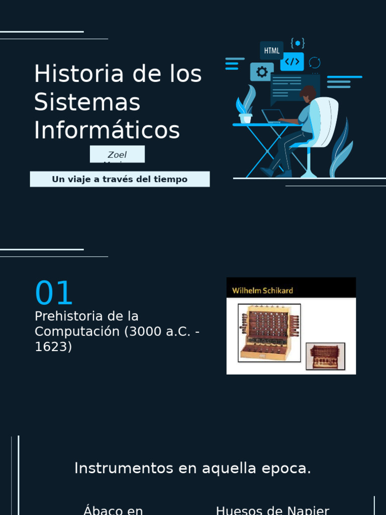 PRESENTACION Práctica 1. Historia de Los Sistemas Informáticos | PDF