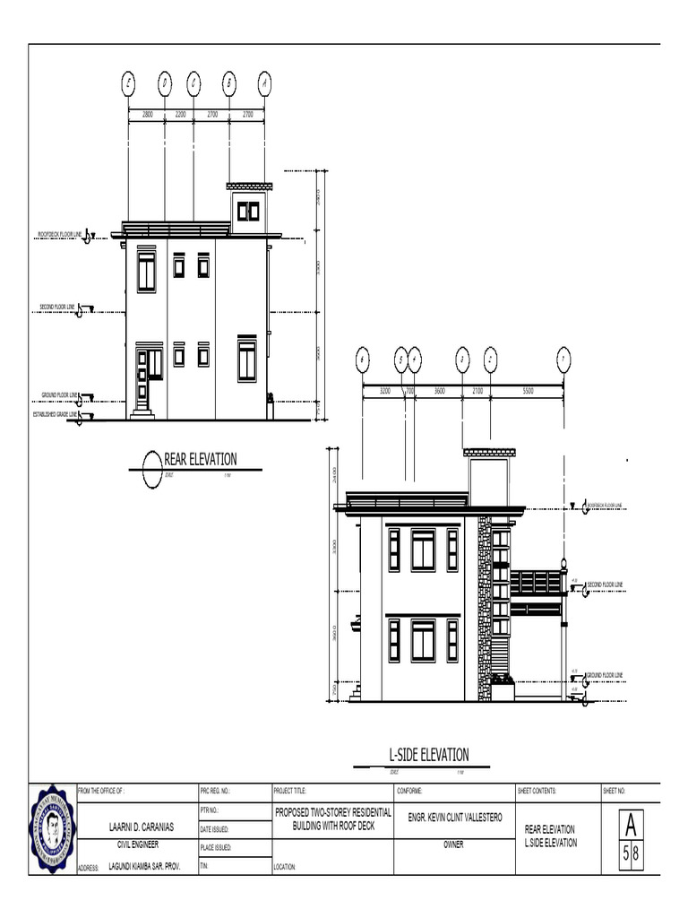 Rear and LS Elev | PDF